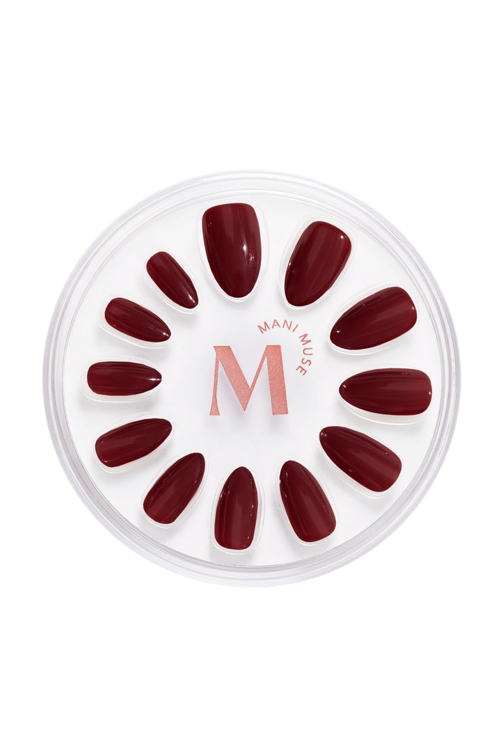 Like a Fine Wino Burgundy Press-On Nails – Mani Muse